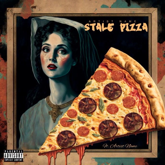 PIZZA Abstract Album Cover Art Template | PosterMyWall