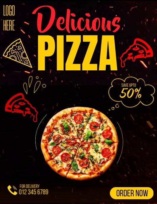 Pizza Ads Template | PosterMyWall