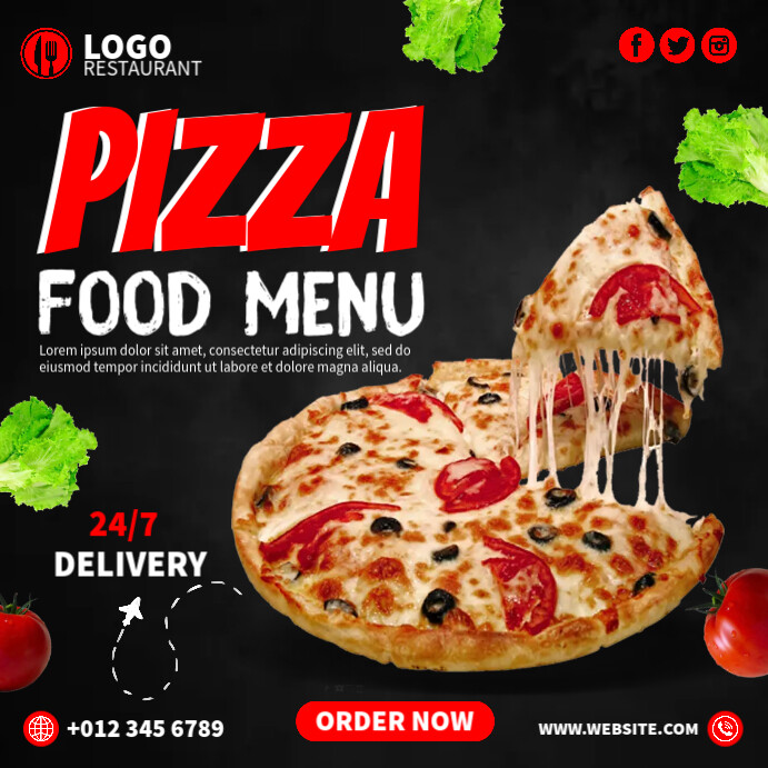Pizza Ads Template | PosterMyWall