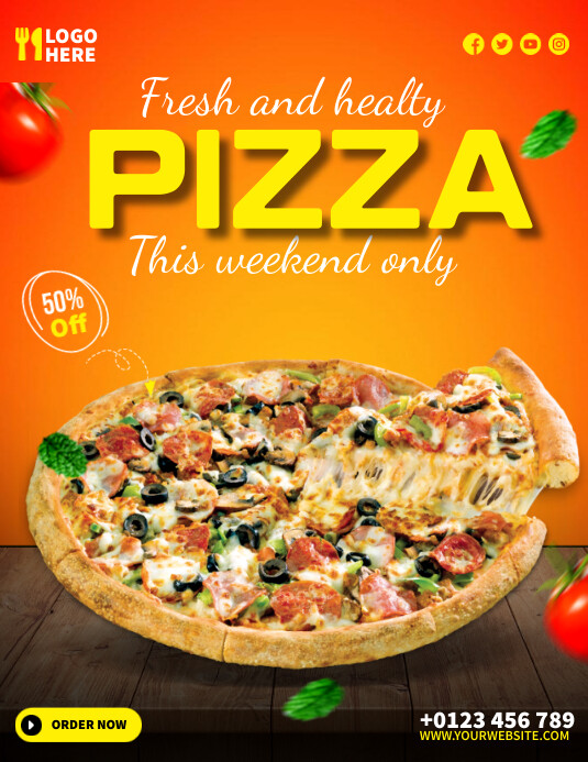 Pizza Ads Template | PosterMyWall