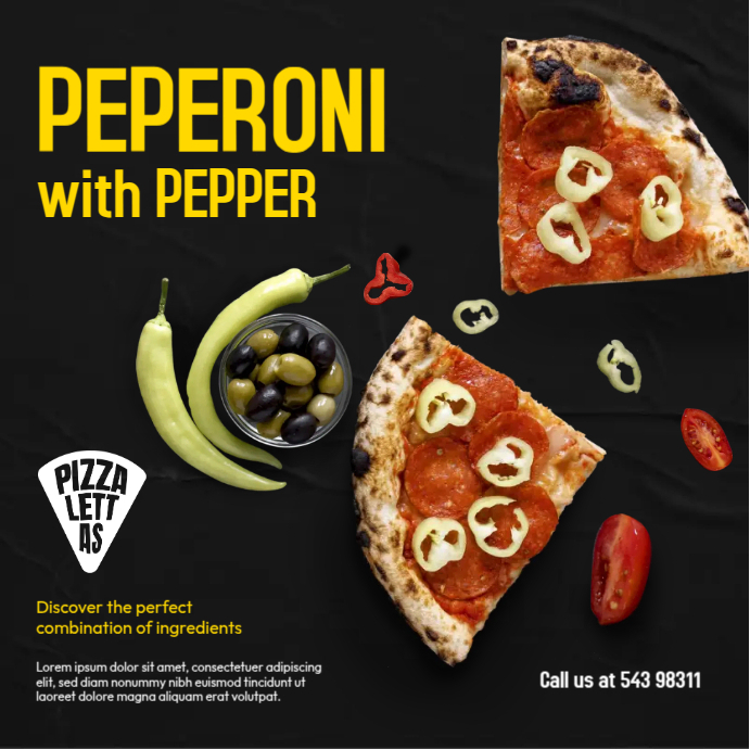 Pizza Ads Template | PosterMyWall