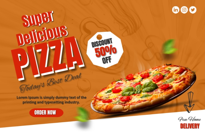 Pizza Ads Template | PosterMyWall