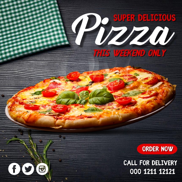 Copy of Pizza Ads | PosterMyWall