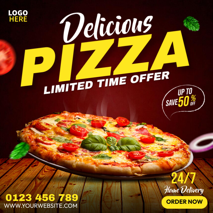 Pizza Ads Template | PosterMyWall