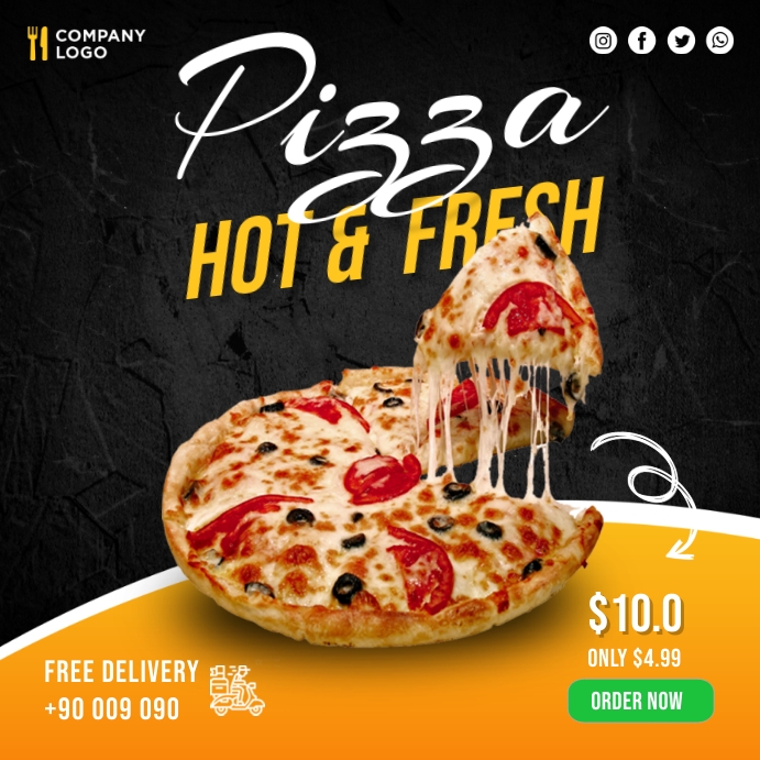 Copy of Pizza Ads | PosterMyWall