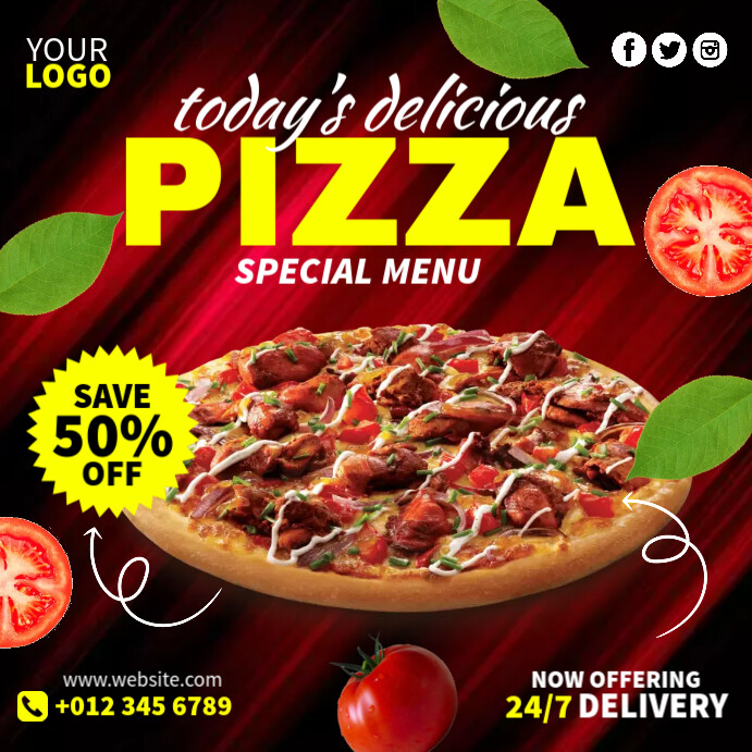 Pizza Ads Template | PosterMyWall