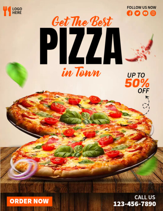 Pizza Ads Template | PosterMyWall