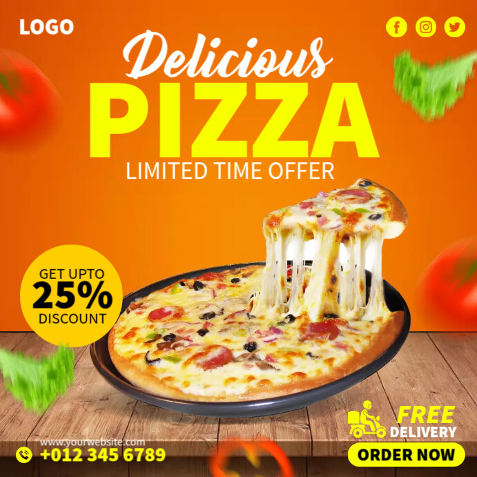 Pizza Ads Template | PosterMyWall