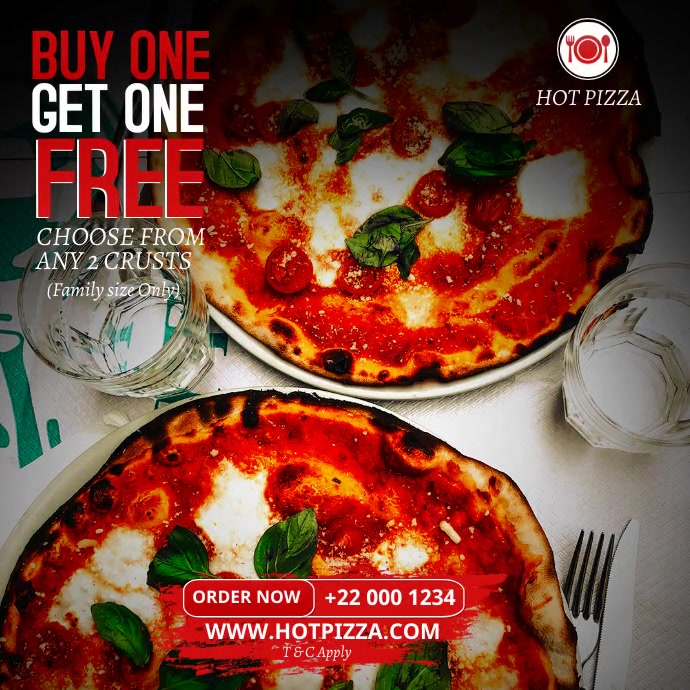 Pizza Ads Template | PosterMyWall