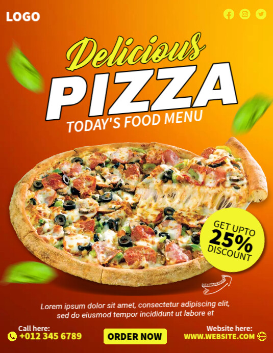 Pizza Ads Template | PosterMyWall