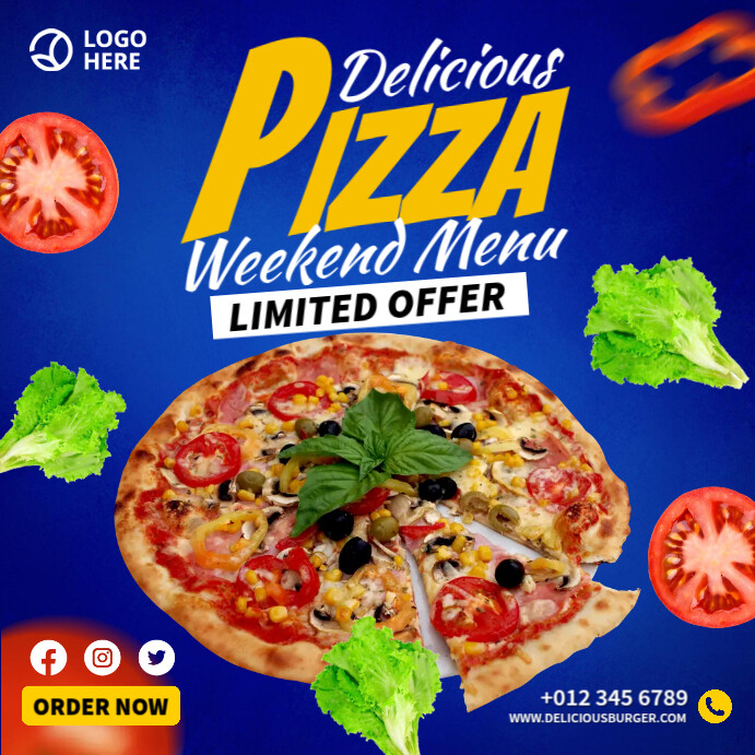 Pizza Ads Template | PosterMyWall