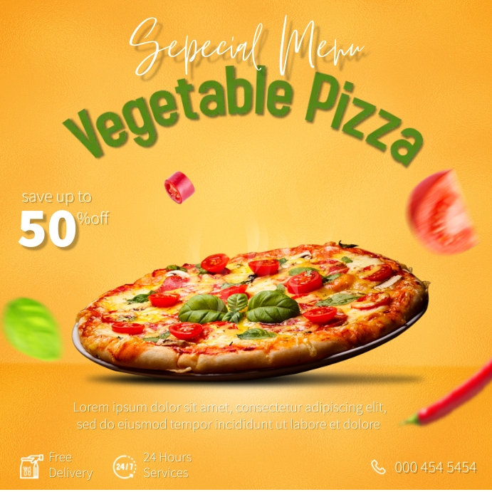 Pizza Ads Template | PosterMyWall