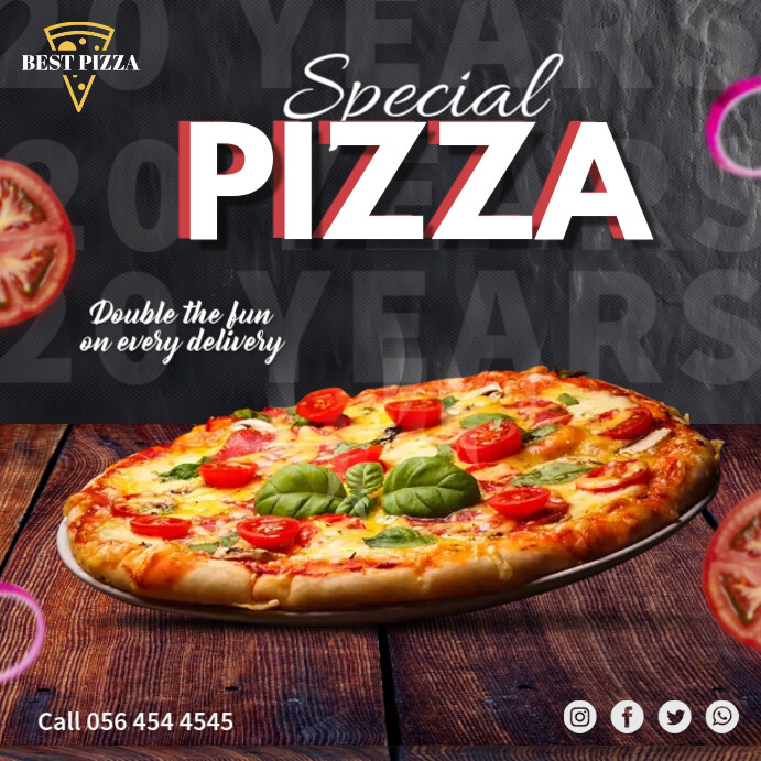 Copy of Pizza Ads Template | PosterMyWall