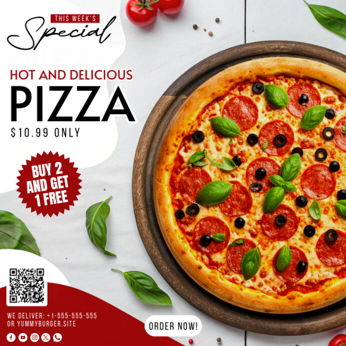 Copy of Pizza Banner | PosterMyWall