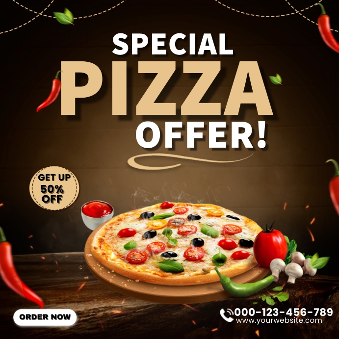Pizza Best Deals Template | PosterMyWall