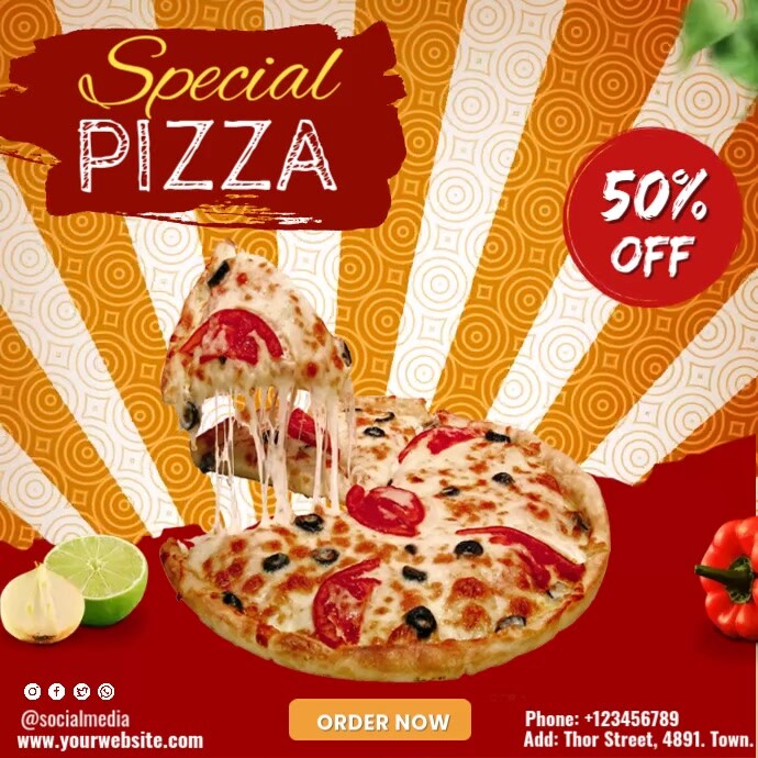 Pizza Best Deals Template | PosterMyWall