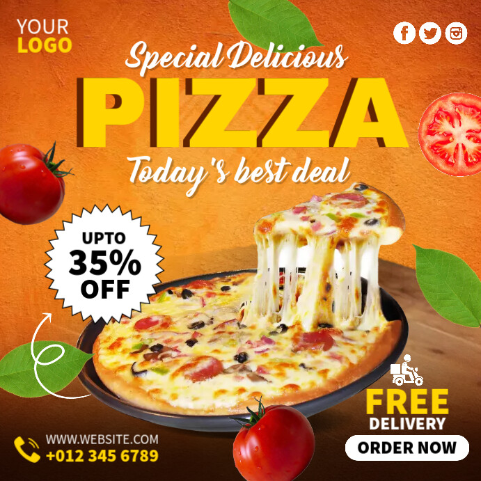 Pizza Best Deals Template | PosterMyWall