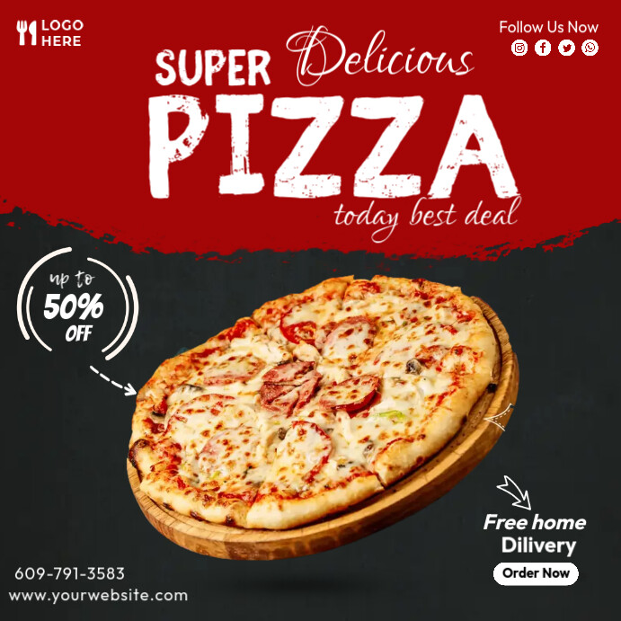Pizza Best Deals Template | PosterMyWall