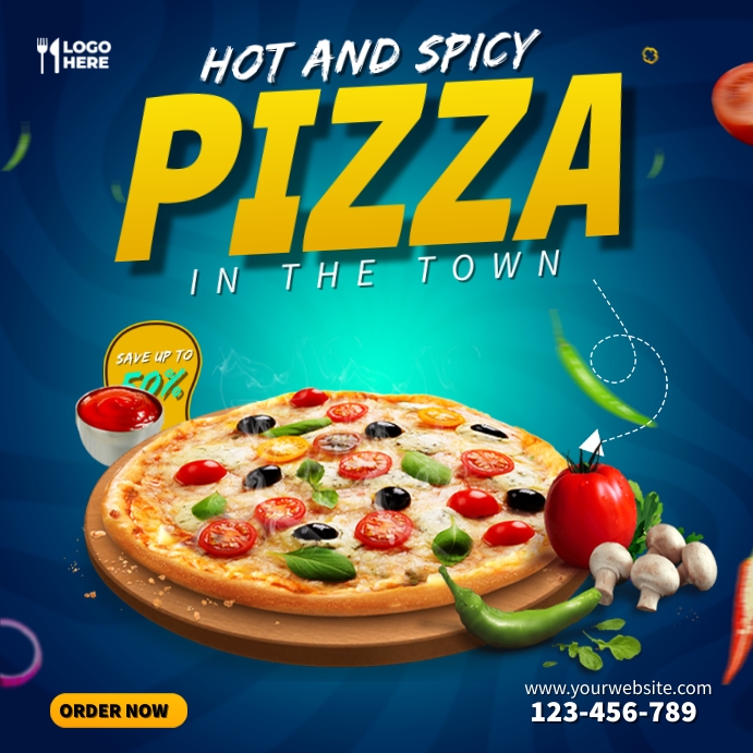 Pizza Big Discount Template | PosterMyWall