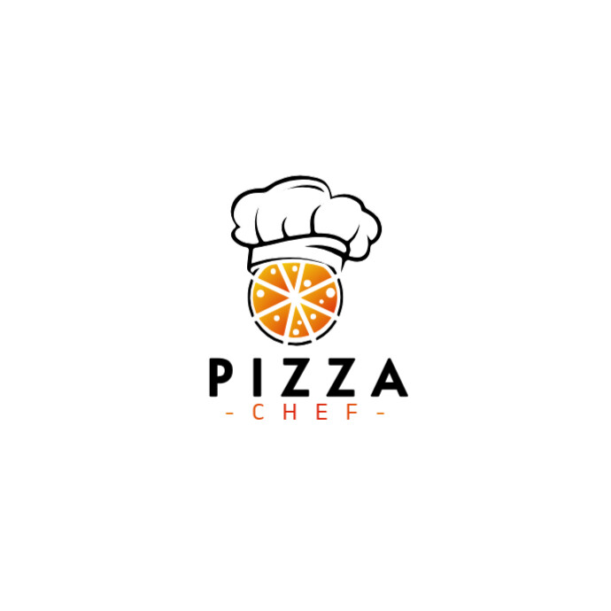 Pizza/chef/restaurant/pepperoni Pizza/oven Baked/italian Cuisine Logo ...