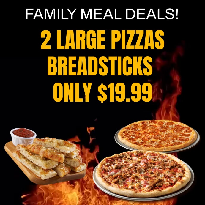 Pizza Combo Deals - Pizzeria Sales Template | PosterMyWall