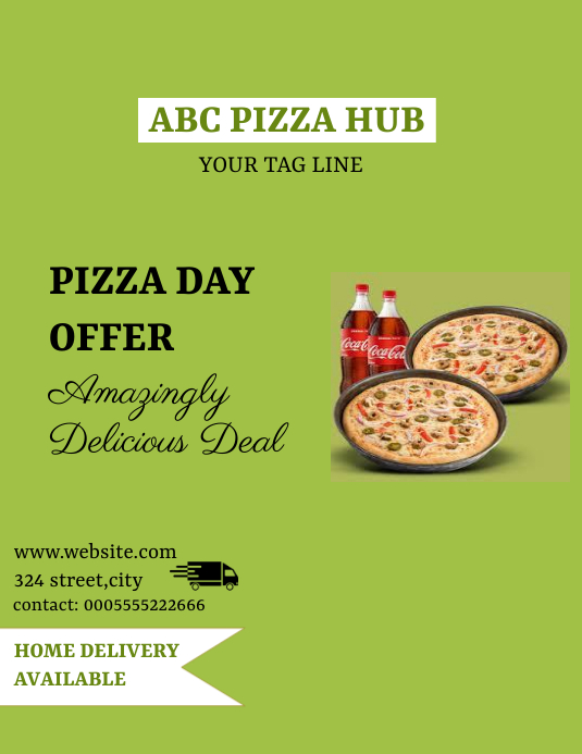 pizza day offer Template | PosterMyWall