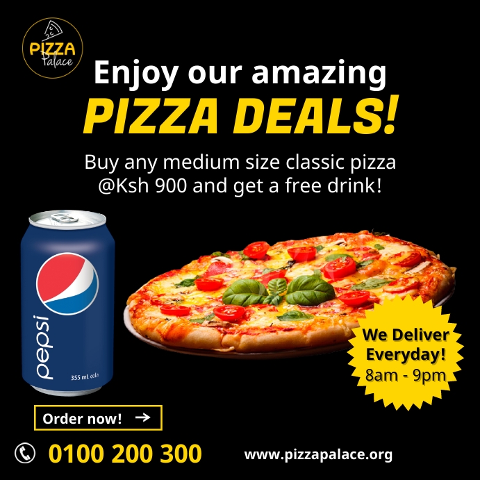 pizza deals Template | PosterMyWall