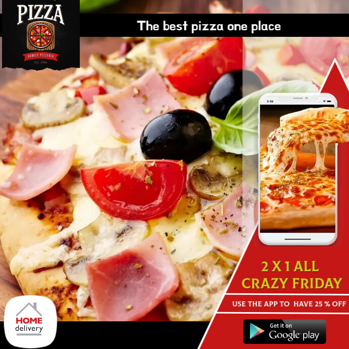 pizza delivery Template | PosterMyWall