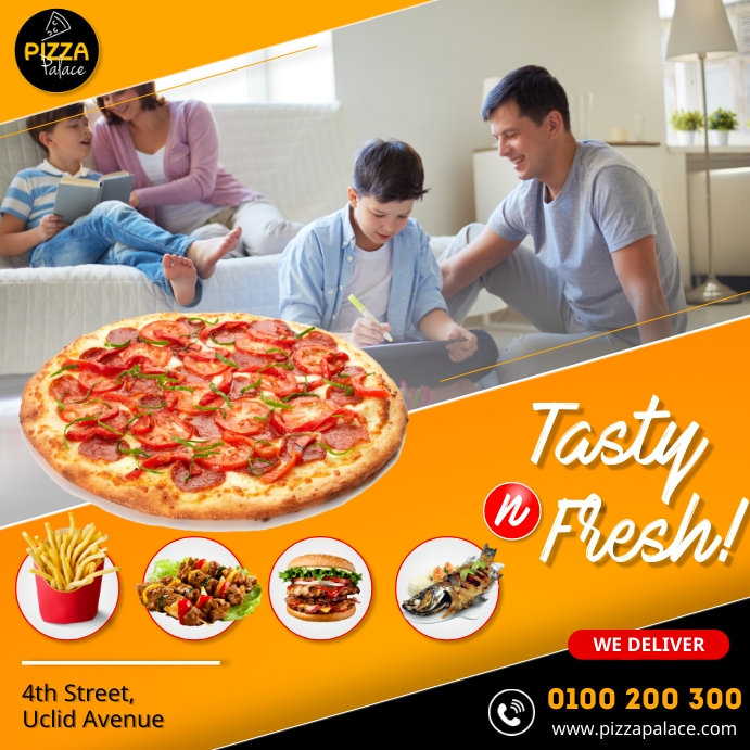 pizza delivery Template | PosterMyWall