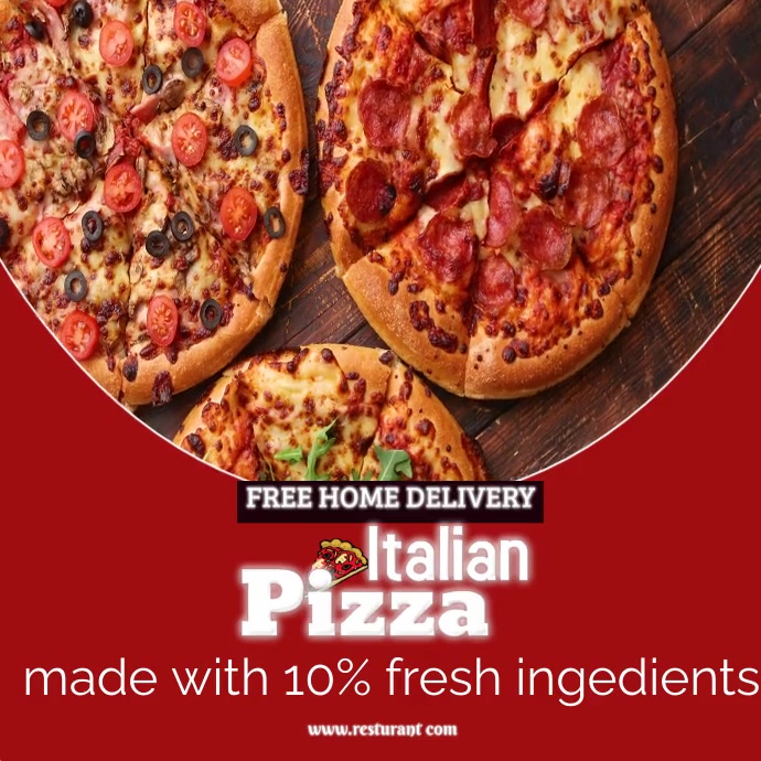 Pizza Delivery Template | PosterMyWall