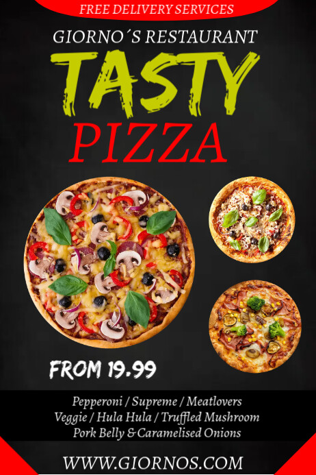 pizza delivery Template | PosterMyWall