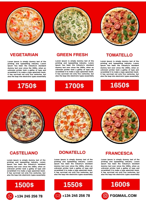 Pizza Template | PosterMyWall