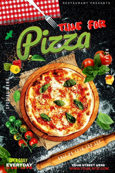 PIZZA Template | PosterMyWall