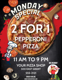 PIZZA Template | PosterMyWall
