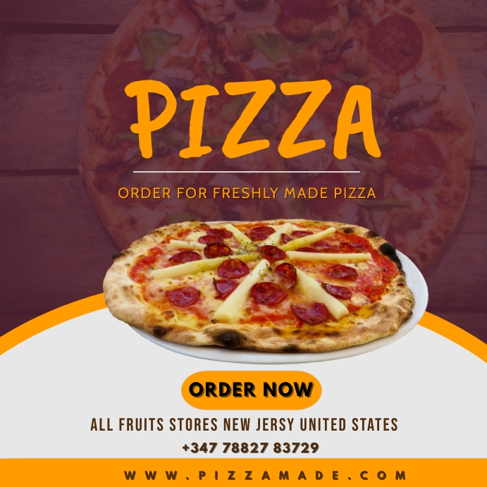 Plantilla de Pizza | PosterMyWall