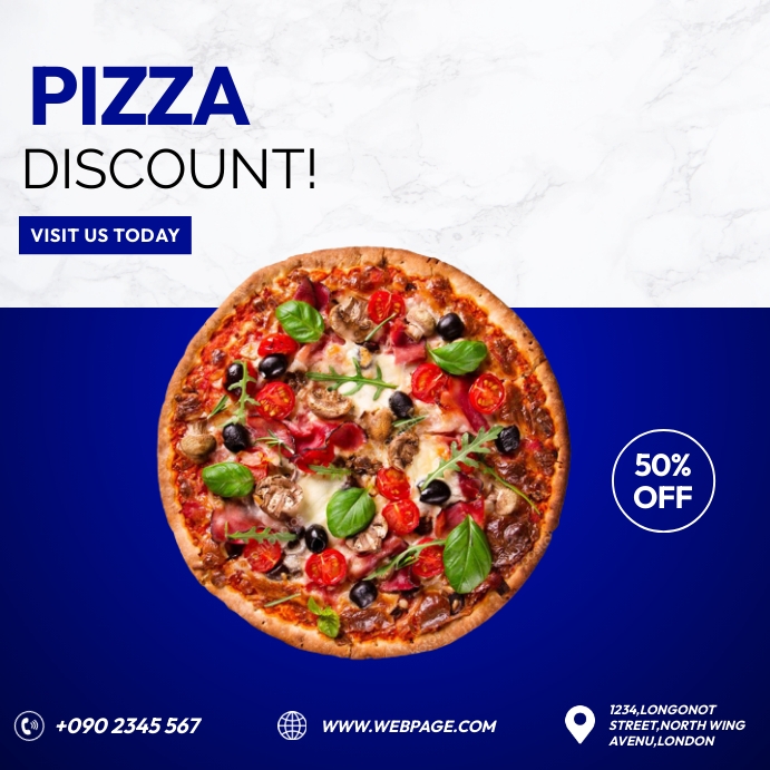 PIZZA DISCOUNT FLYER Template | PosterMyWall