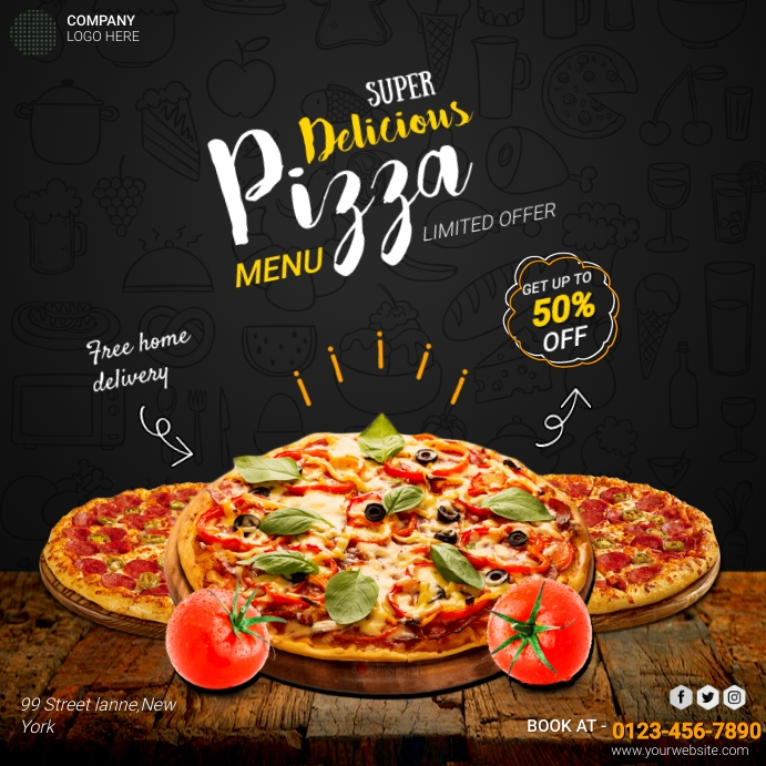 Copy of Pizza Discount Poster Template | PosterMyWall