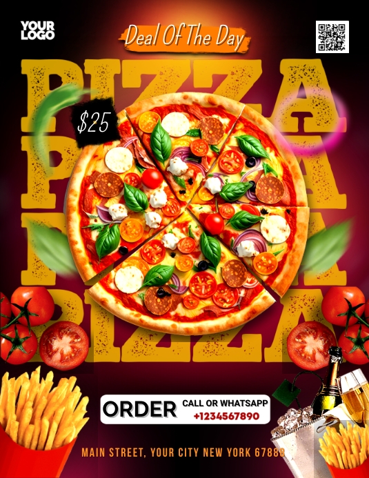 PIZZA FLYER Template | PosterMyWall