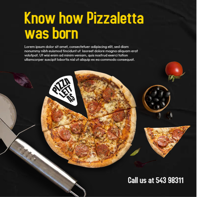 Pizza Food Ads Template | PosterMyWall