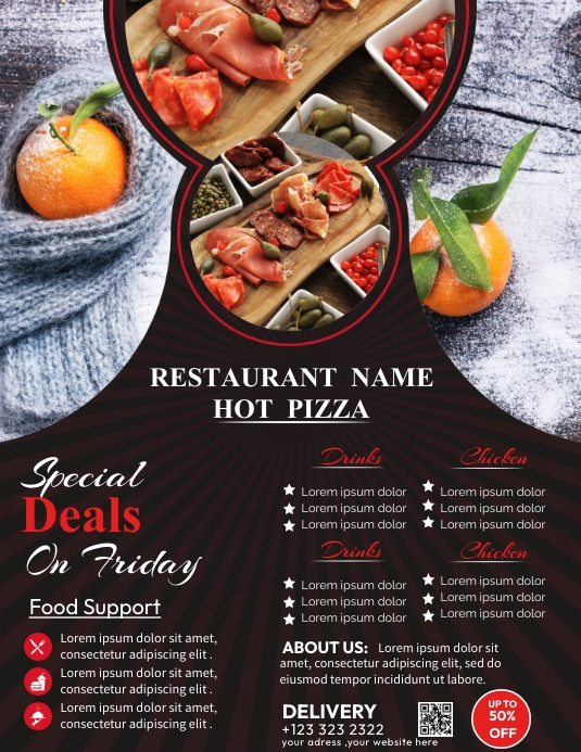 Pizza Food Ads Template | PosterMyWall