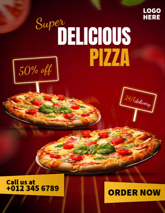 Pizza Food Ads Template | PosterMyWall