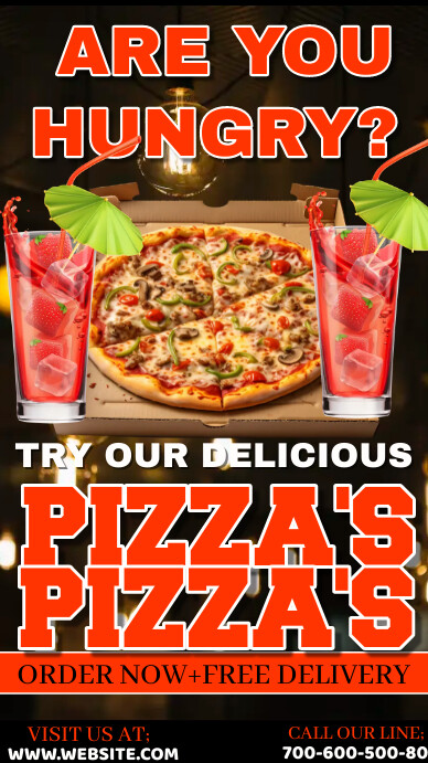 Pizza food promotion social media post Template | PosterMyWall