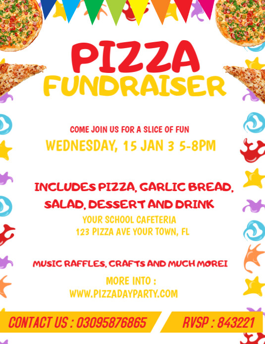 Copy of Pizza Fundraiser Flyer | PosterMyWall