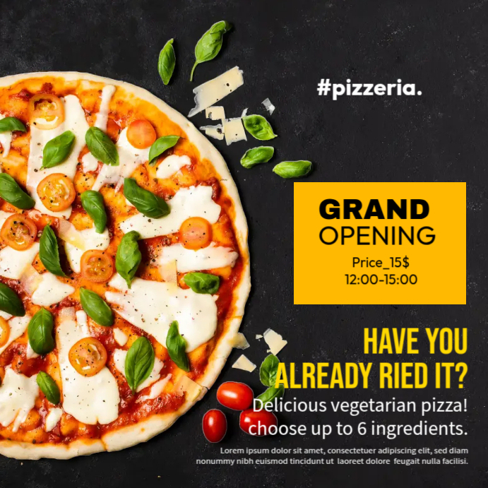 Pizza Grand Opening Template | PosterMyWall