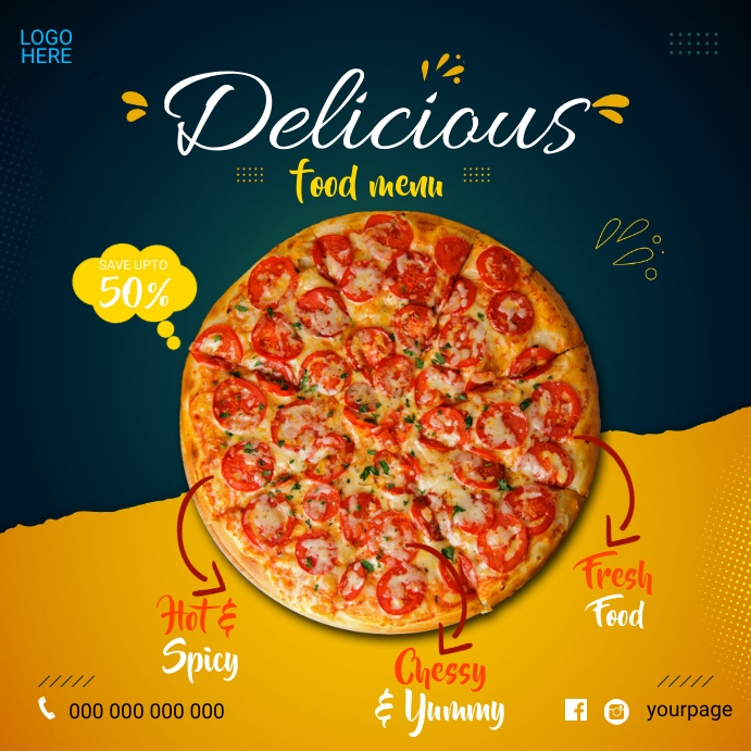 PIZZA INSTAGRAM POST Template | PosterMyWall