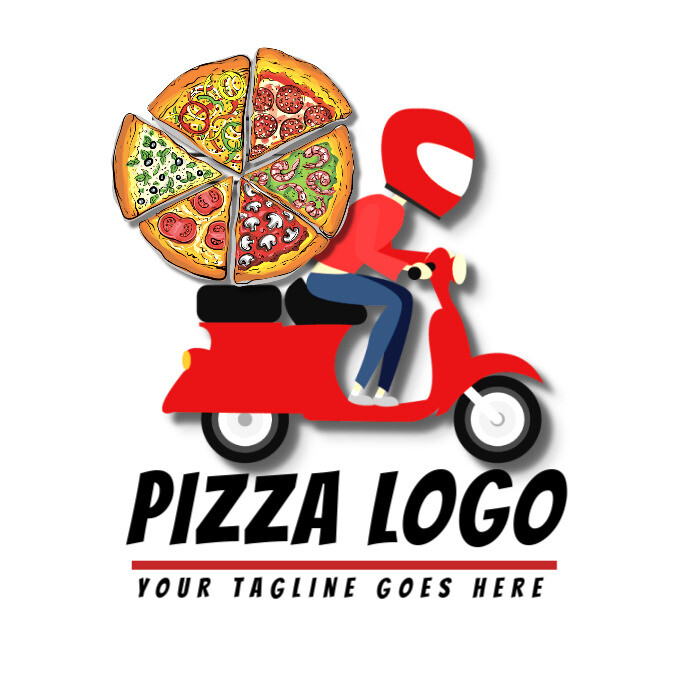 Pizza logo, pizza delivery logo, food logo, restaurant logo, home ...