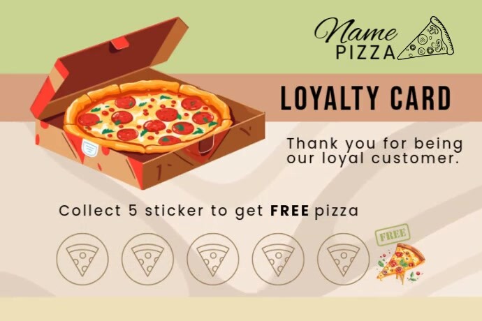 Pizza Loyalty Card Template | PosterMyWall