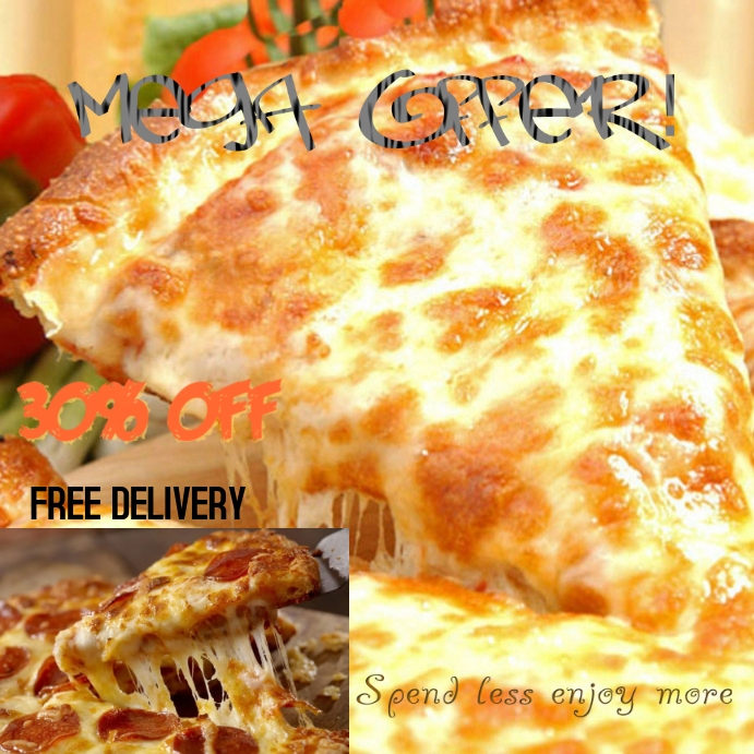Pizza mega offer template | PosterMyWall