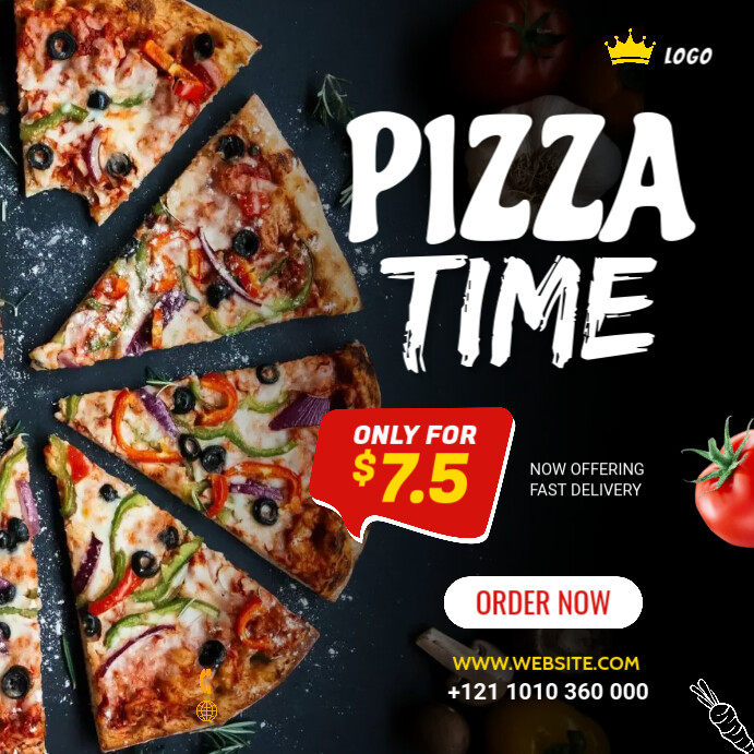 Pizza Menu Banner Template | PosterMyWall