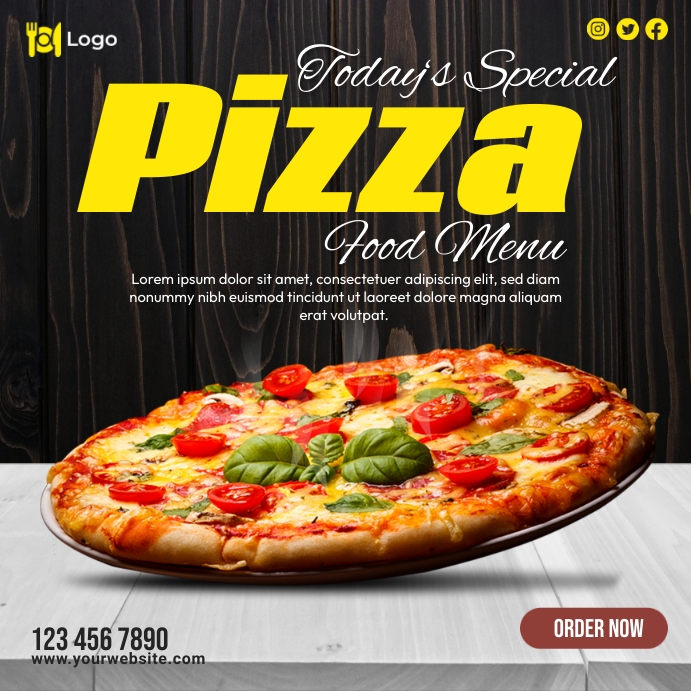 Pizza Menu Deals Template | PosterMyWall